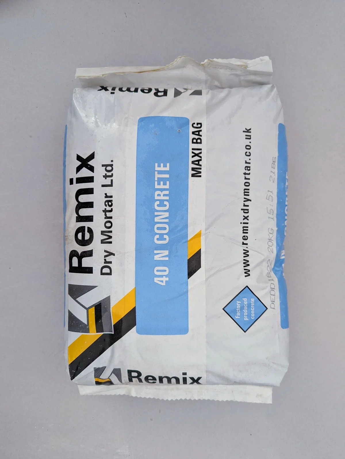 Remix Ready Mix Concrete Mortar Plastic Bag 20kg - WBS Builders’ Merchants